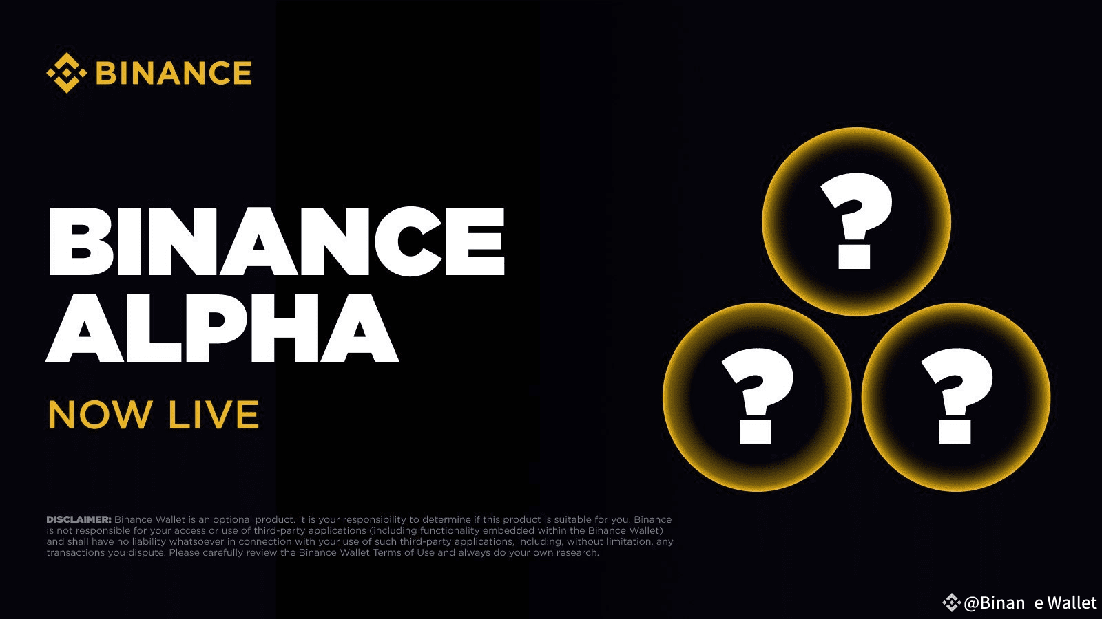 A new batch of Binance Alpha Projects is now Live! Discover | Binance ...