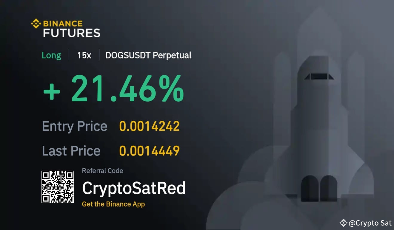 $DOGS Better to close atleast 40% at tp2 | Crypto Sat on Binance Square