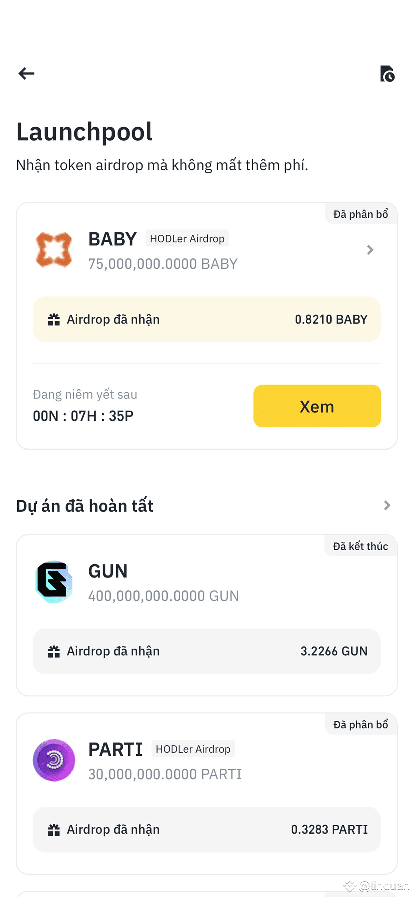 Chi tiết về HODLer Airdrop BABY Tên token: Babylon (BABY) T | tinduan ...