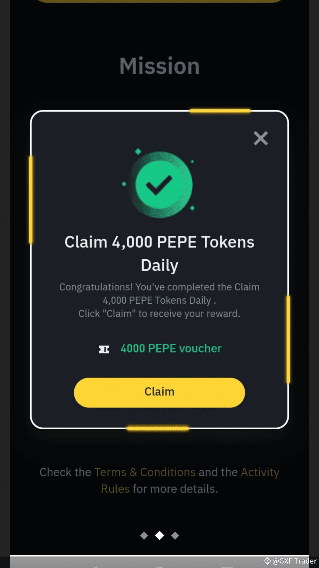 Claim 200 $PEPE from Campaign fast. 200 PEPE #BinanceAlpha | GXF Trader ...