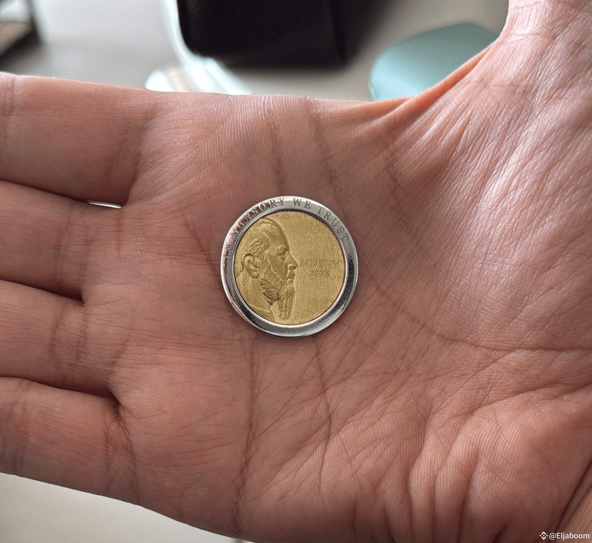 GmGm with $Mnsry 18-carat gold coin. | Eljaboom on Binance Square