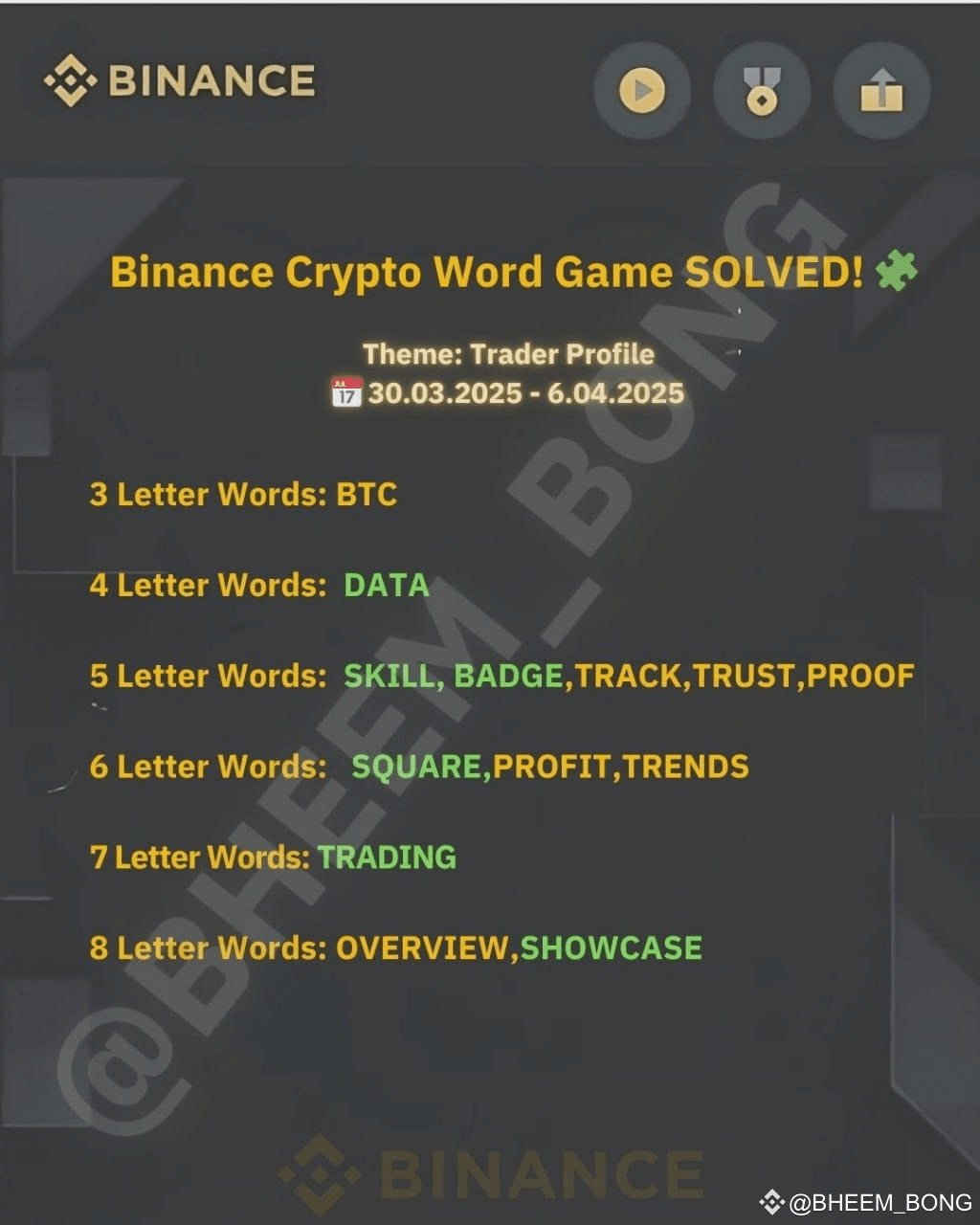 Check it bro it's Badge | BHEEM_BONG on Binance Square