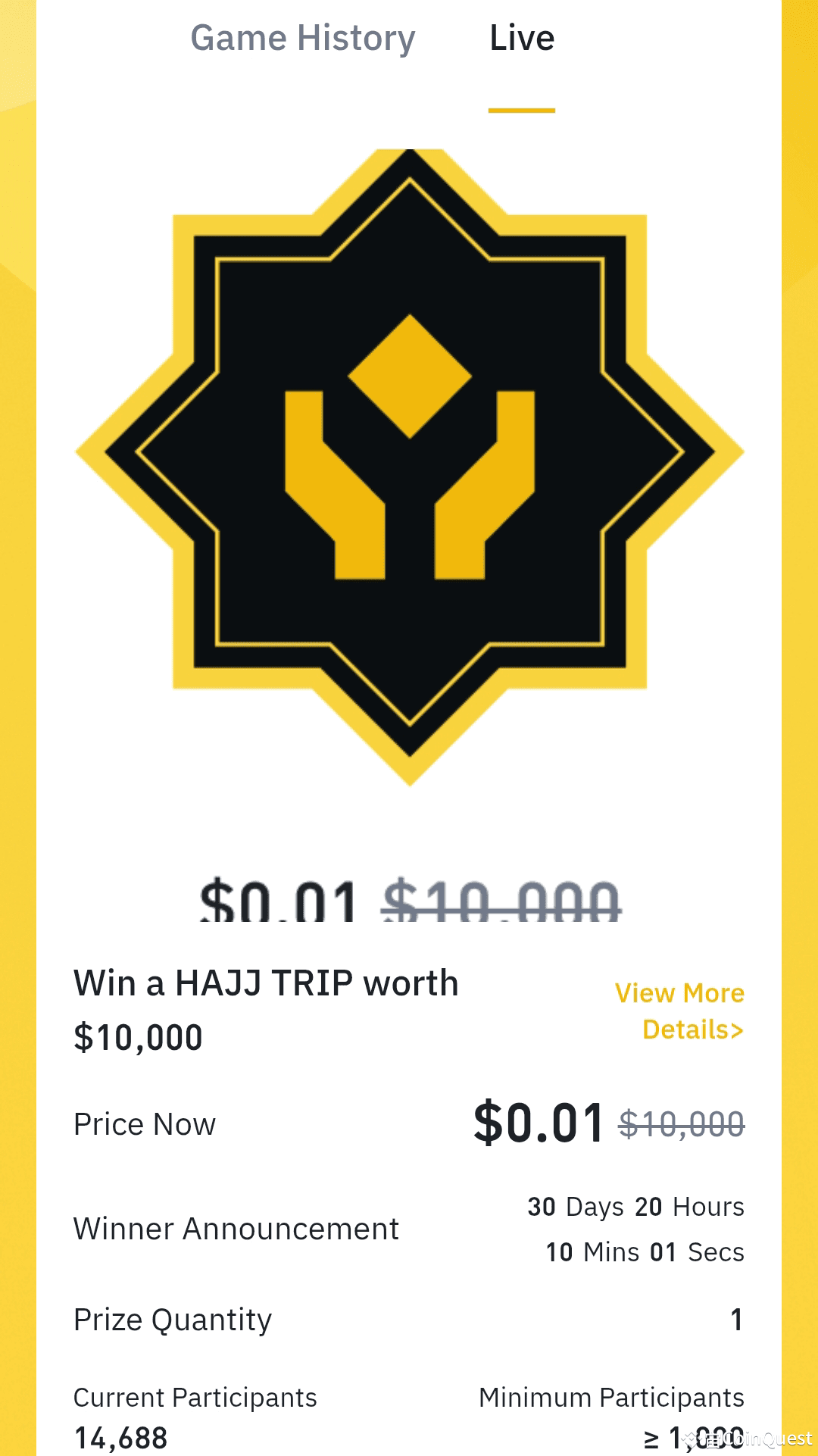Join 1 Dollar Game Here💥💯 | CoinQuest on Binance Square