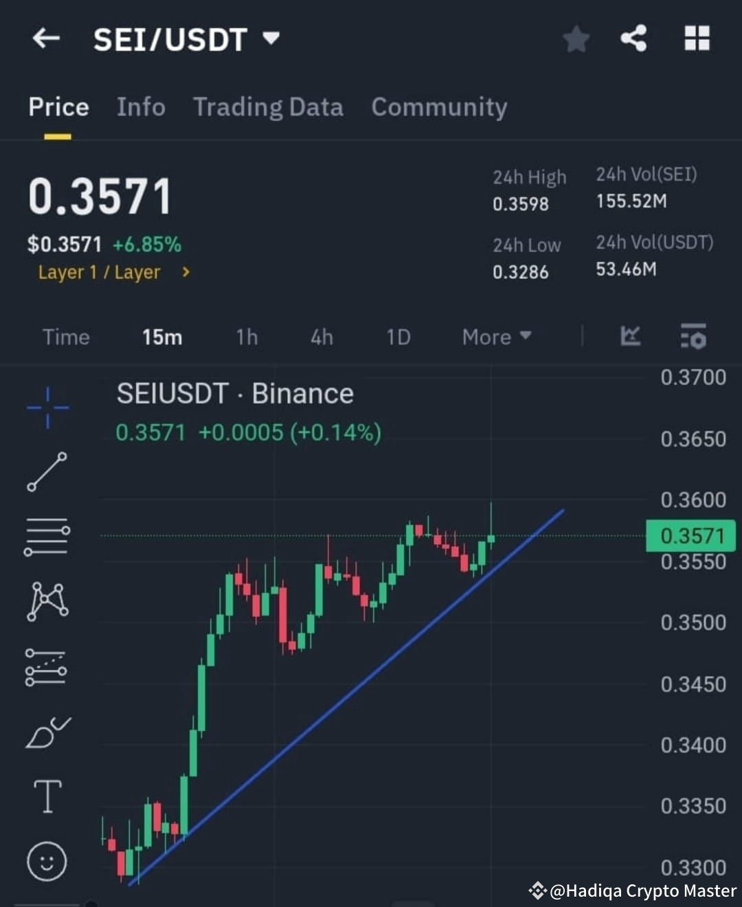 $SEI /USDT Bullish Alert! 🌟🚨🔥 $SEI is gaining momentum, | Hadiqa Crypto Master on Binance Square