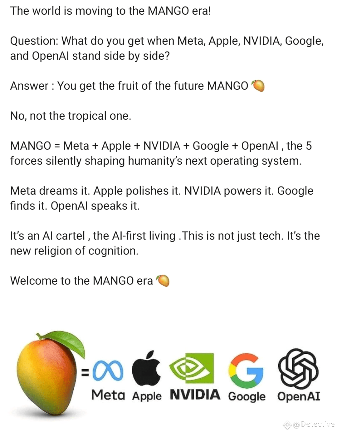 MANGO ERA is , where we are living Things are moving and ev | Detective ...