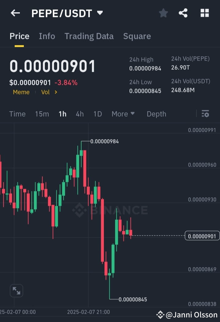 🚀 $PEPE PEPE/USDT - Meme Coin Volatility! 🐸🔥 Current P | Janni Olsson on Binance Square