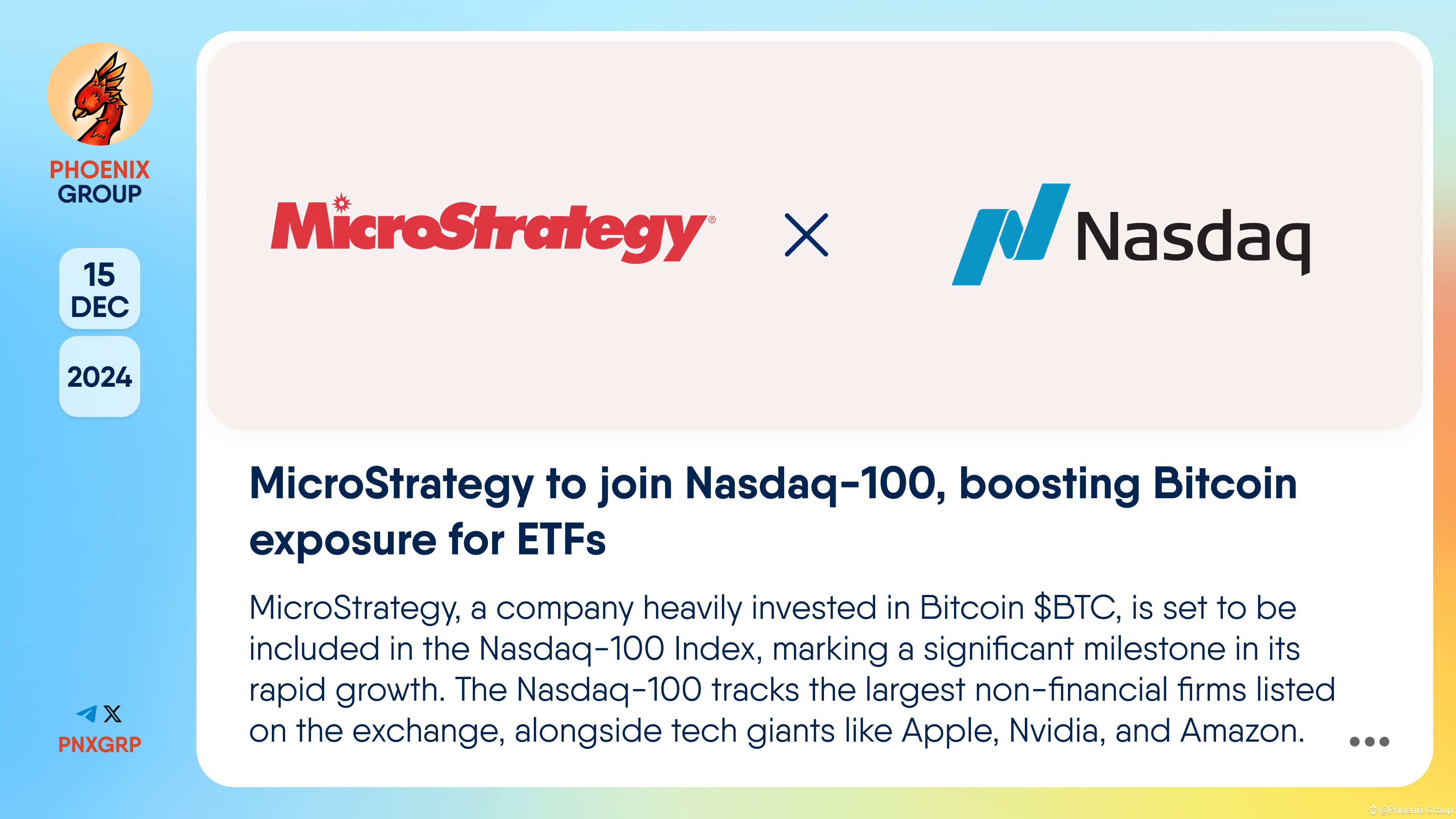 MicroStrategy to join Nasdaq-100, boosting Bitcoin exposure | Phoenix ...