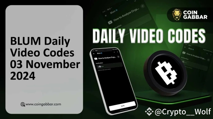 Tap-To-Earn 250 BP Points: BLUM Daily Video Codes November 03, 2024 ...