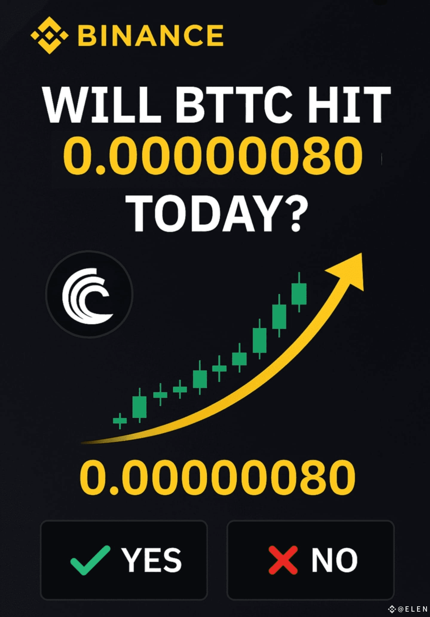 📈 BTTC in Action! 🔁 BitTorrent Chain (BTTC) is displaying | E L E N on ...