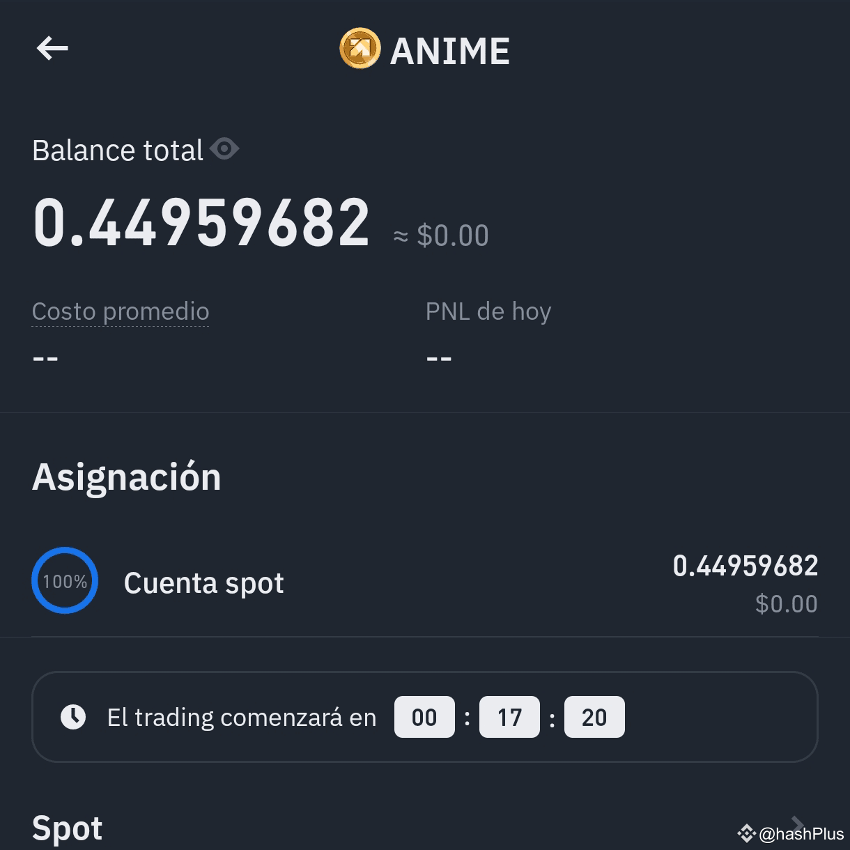 Binance gave me $ANIME before starting to be released.. doe | hashPlus ...