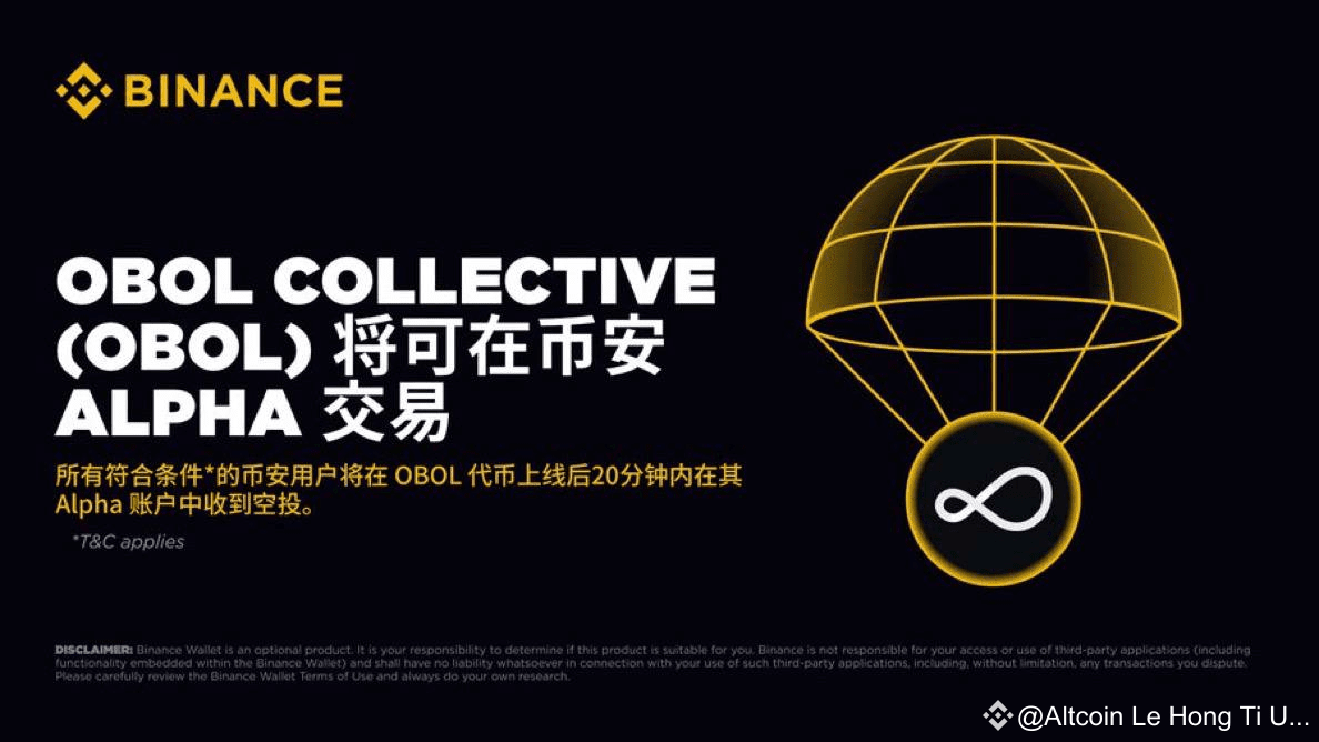 Binance Alpha will be the first platform to list Obol Collec | Altcoin Le Hong Ti UG on Binance ...