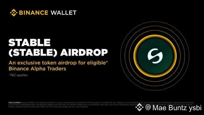 The token $STABLE was listed today on Binance Alpha | Mae Buntz ysbi on ...