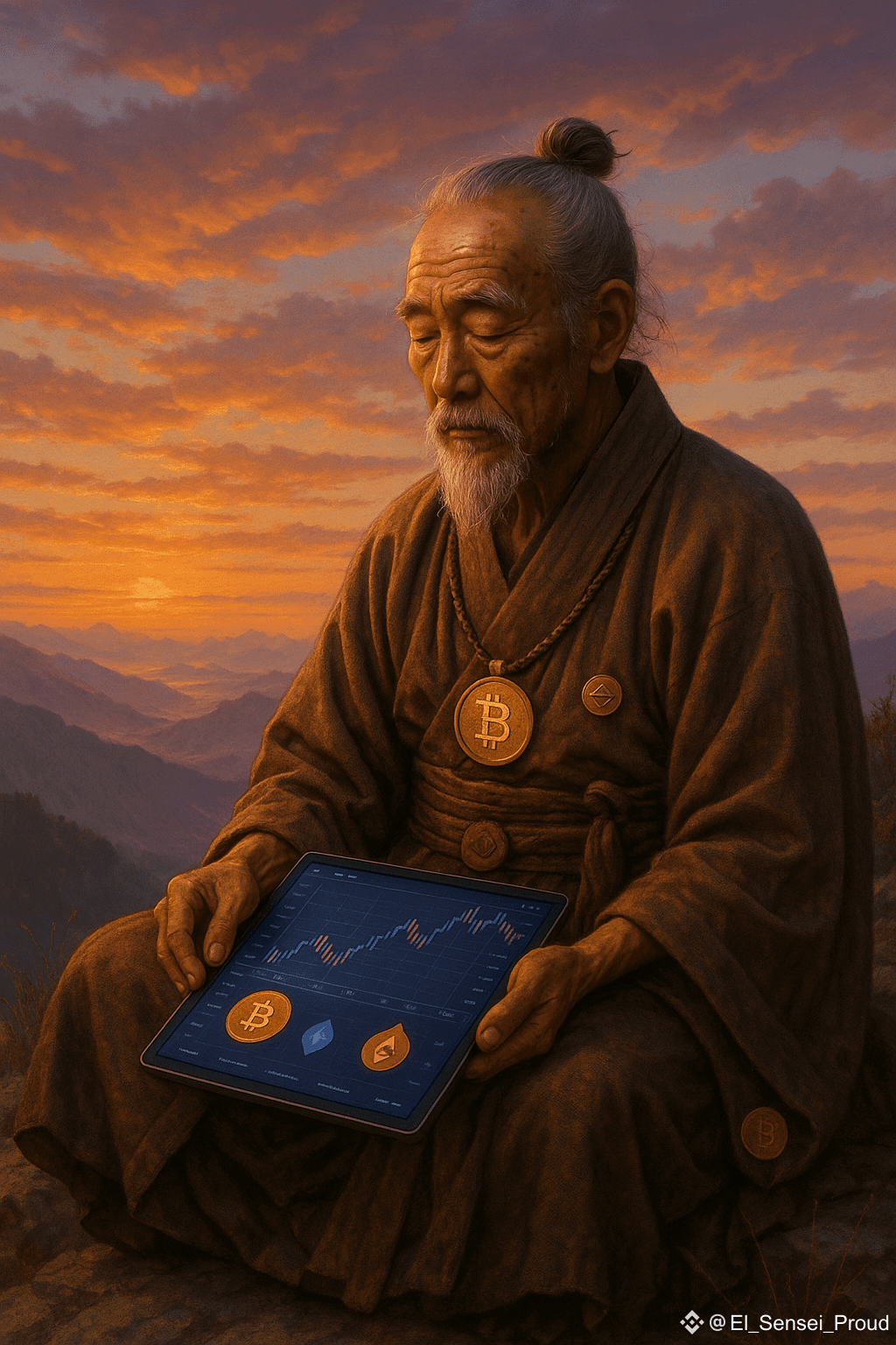 💭 "Every portfolio is a mirror of belief — risk, fear, hope | El_Sensei_Proud on Binance Square