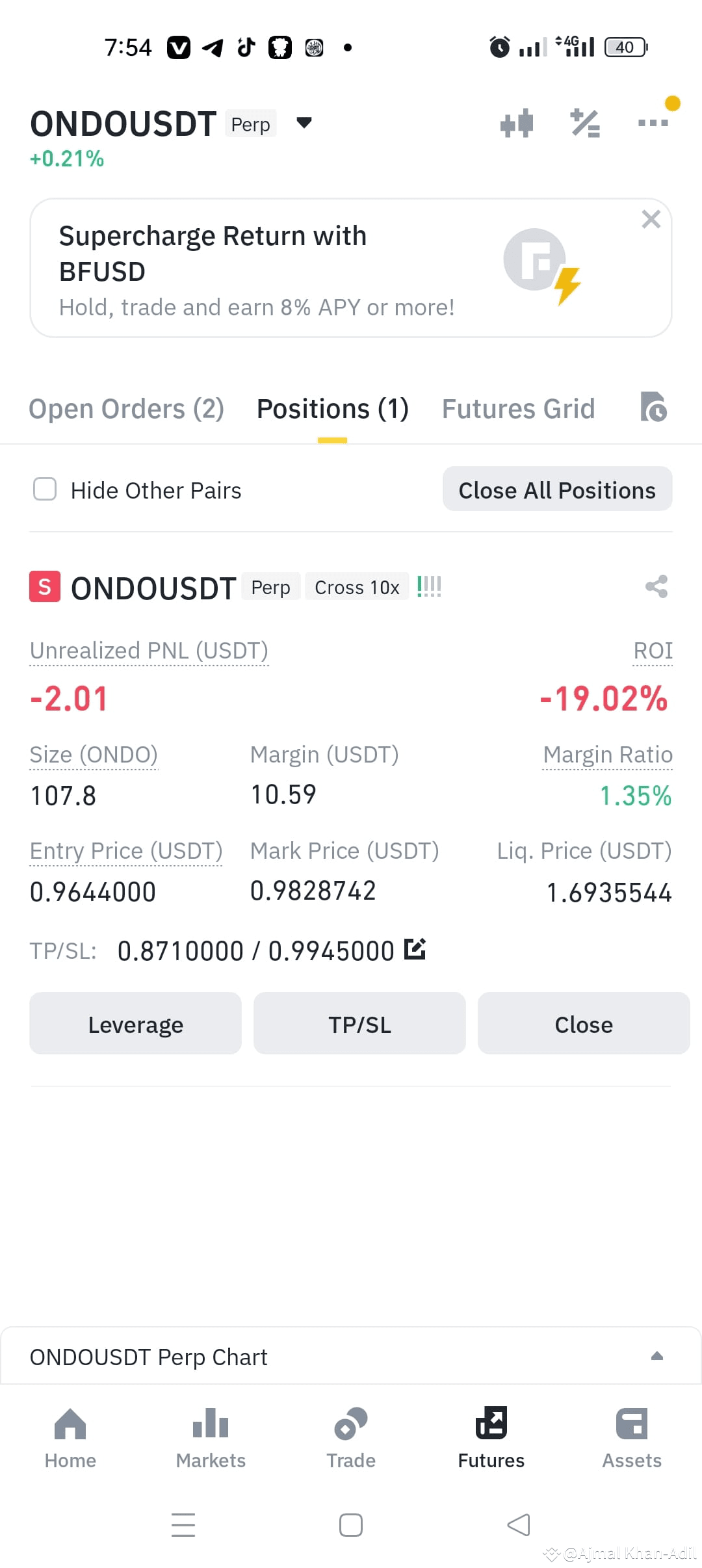 $ONDO hi guys hold or close? | Ajmal Khan-Adil on Binance Square