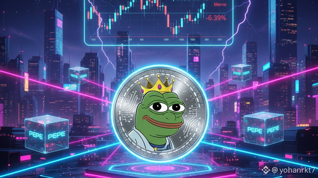🐸 PEPE : The Meme Coin is in a strong decline (-6.39%)! The support at ...