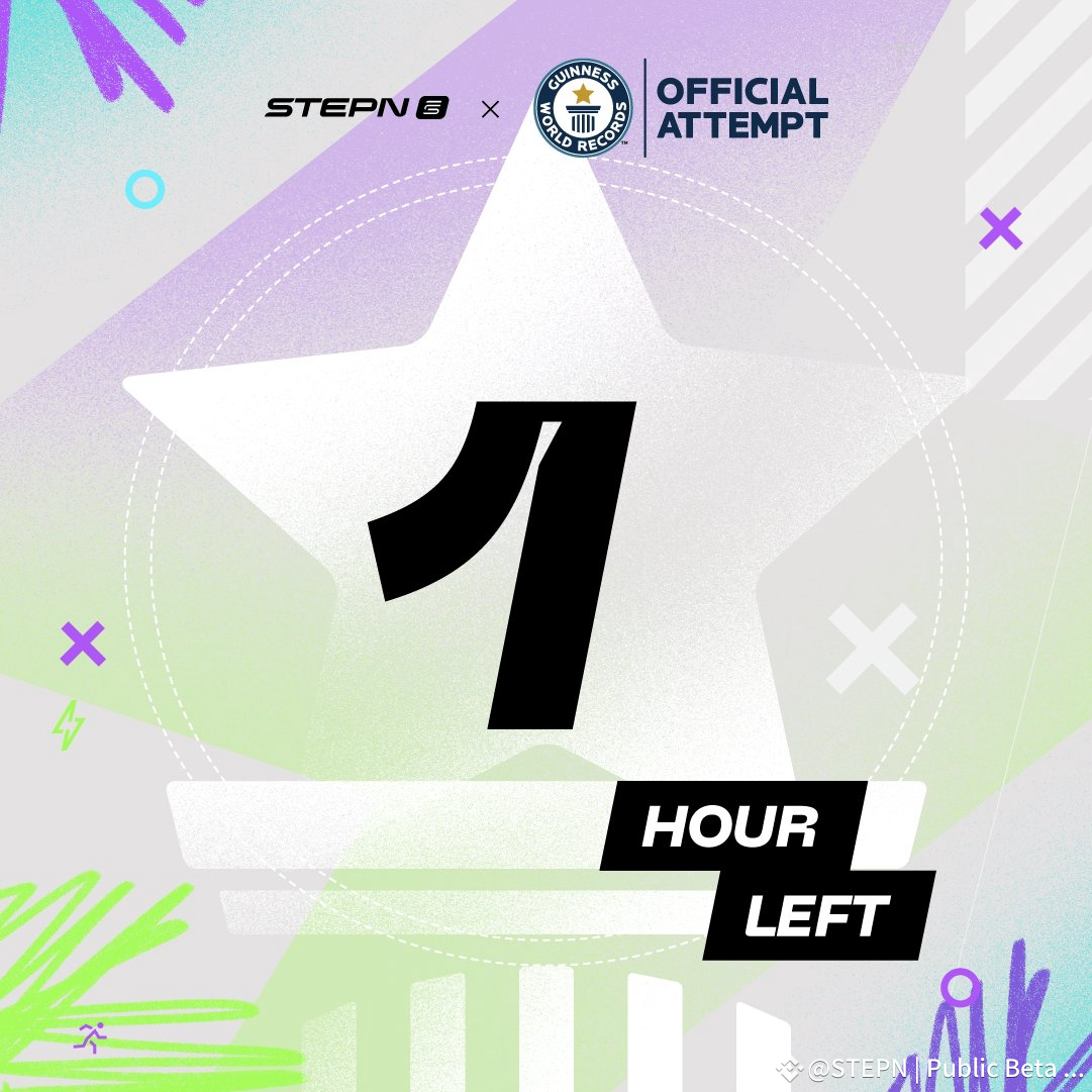 IT'S THE FINAL COUNTDOWN! Only 60 min to join our attempt t | STEPN | Public Beta Phase VI on ...