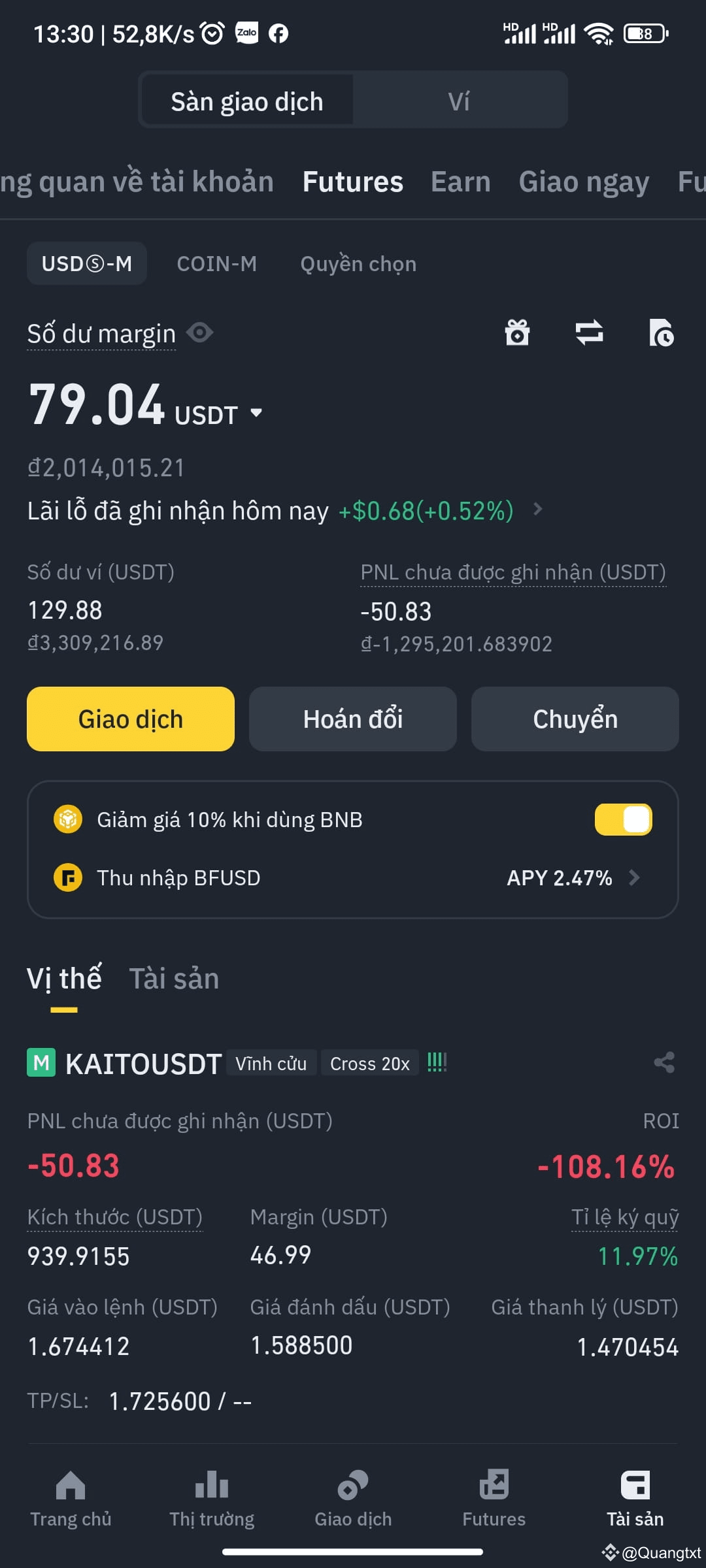 $KAITO :( flexing flexing | BỎ TÀI XỈU QUA FUTURES CAI MÀ NGÀY NÀO CŨNG ...