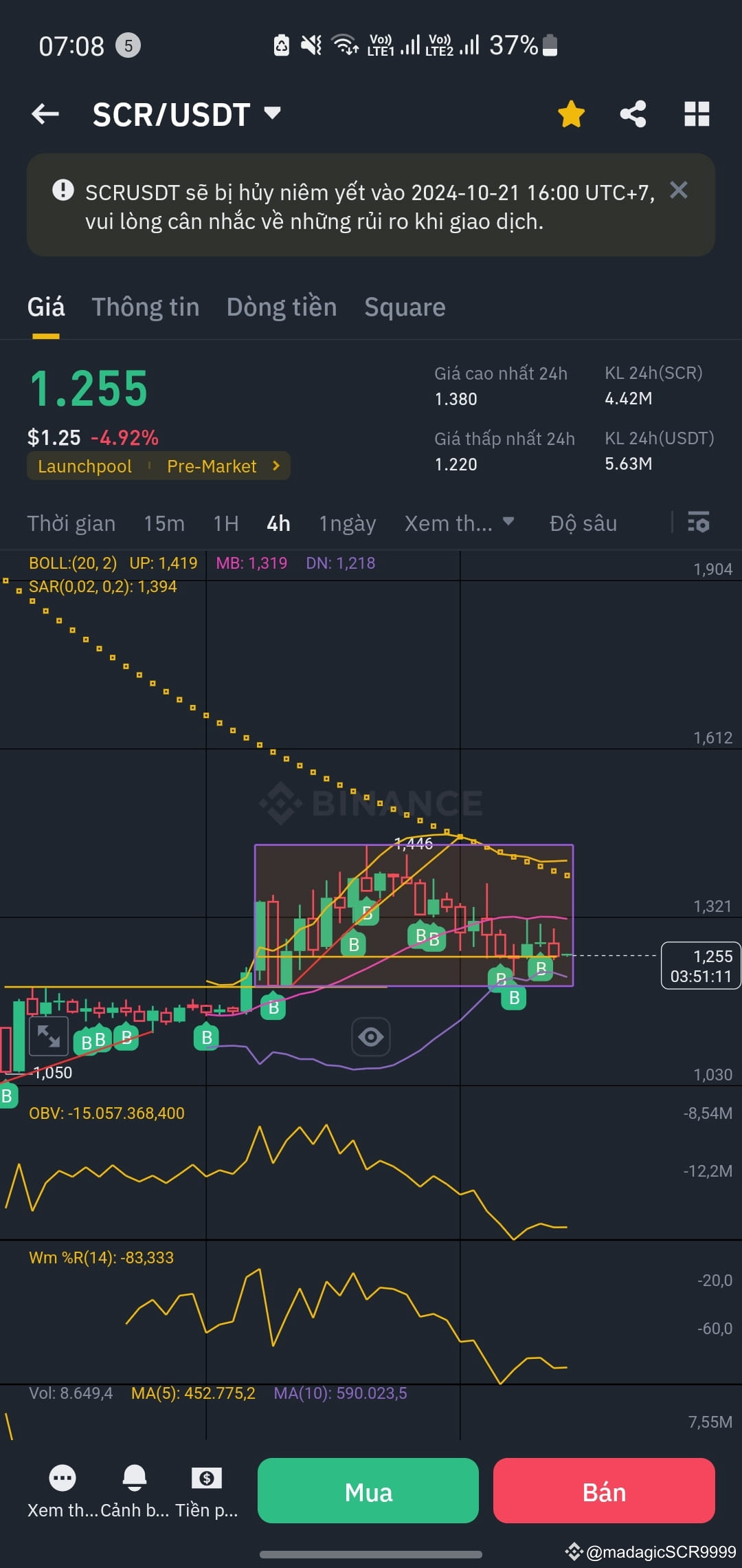 $SCR 1.1-1.2 DCA hard support zone comfortable$SCR next tar | madagicSCR9999 on Binance Square