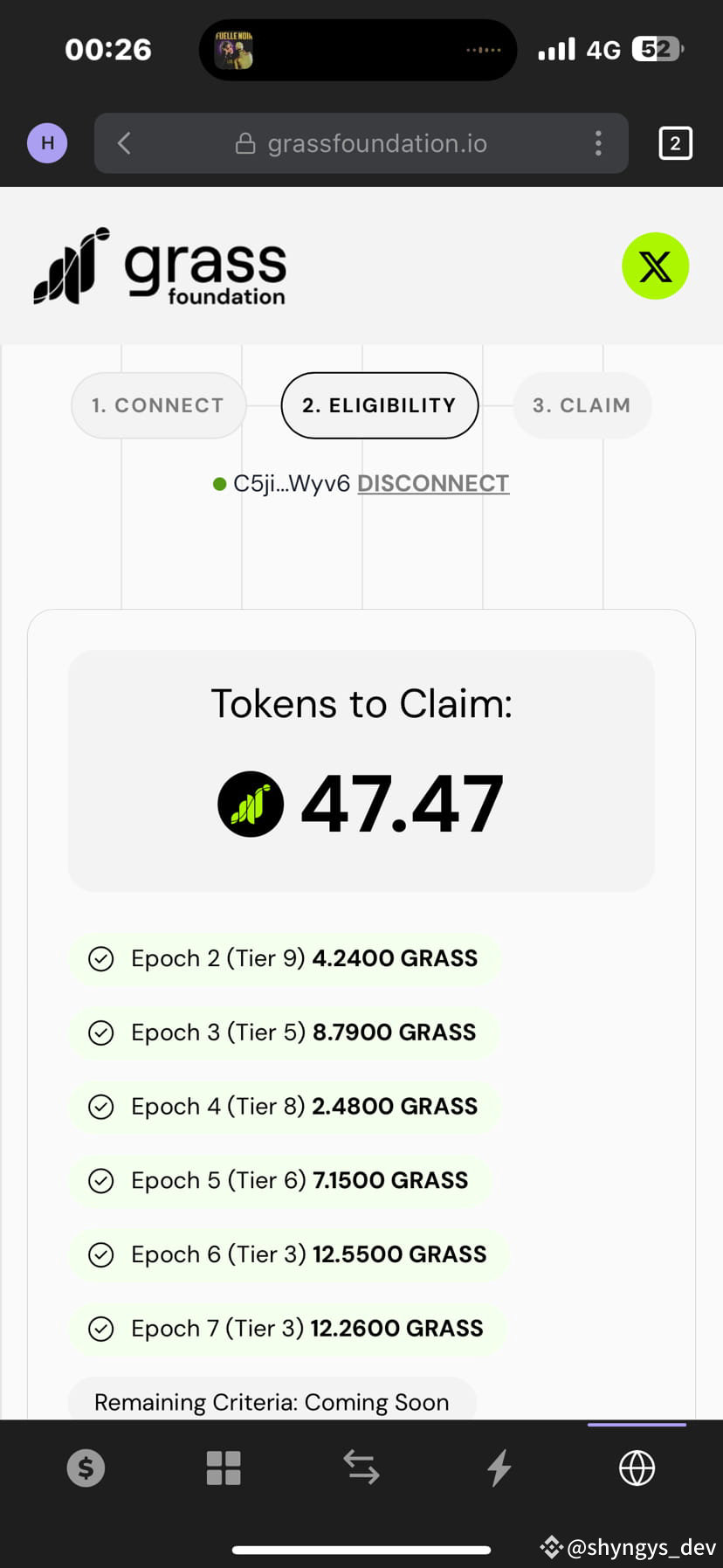 My grass tokens | shyngys_dev on Binance Square