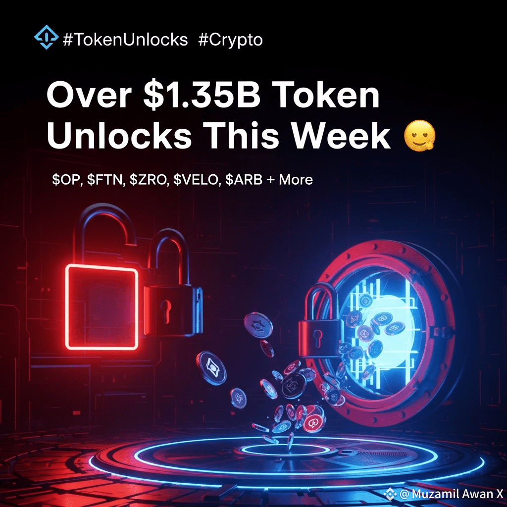 #TokenUnlocks 🚨 Over $1.35B Unlocks This Week 🚨 📊 Major | Muzamil Awan ...