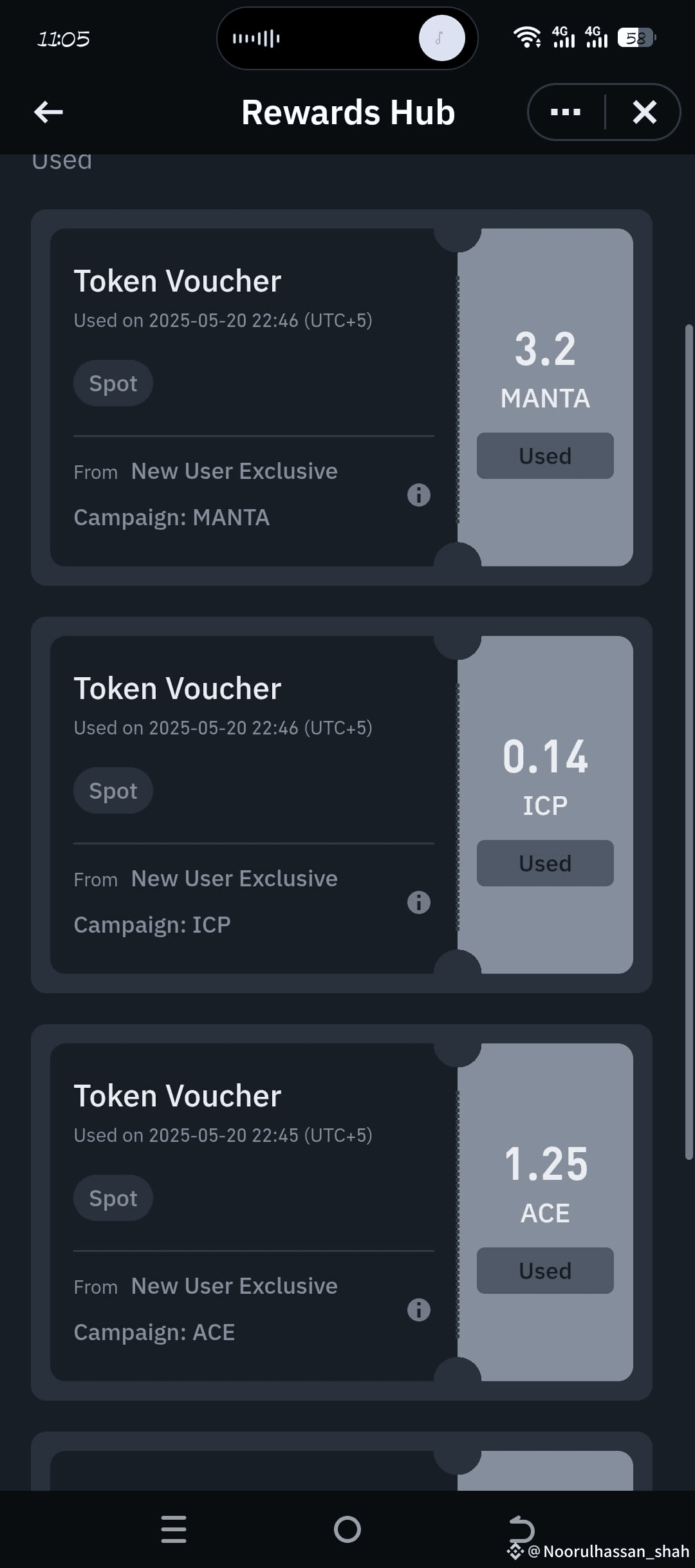 Thanks binance for the voucher #Binance | Noorulhassan_shah on Binance ...
