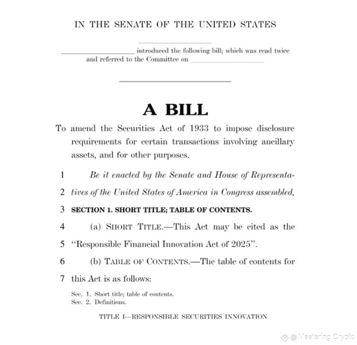 🚨 BREAKING NEWS: The U.S. Senate has officially unveiled t | Mastering ...