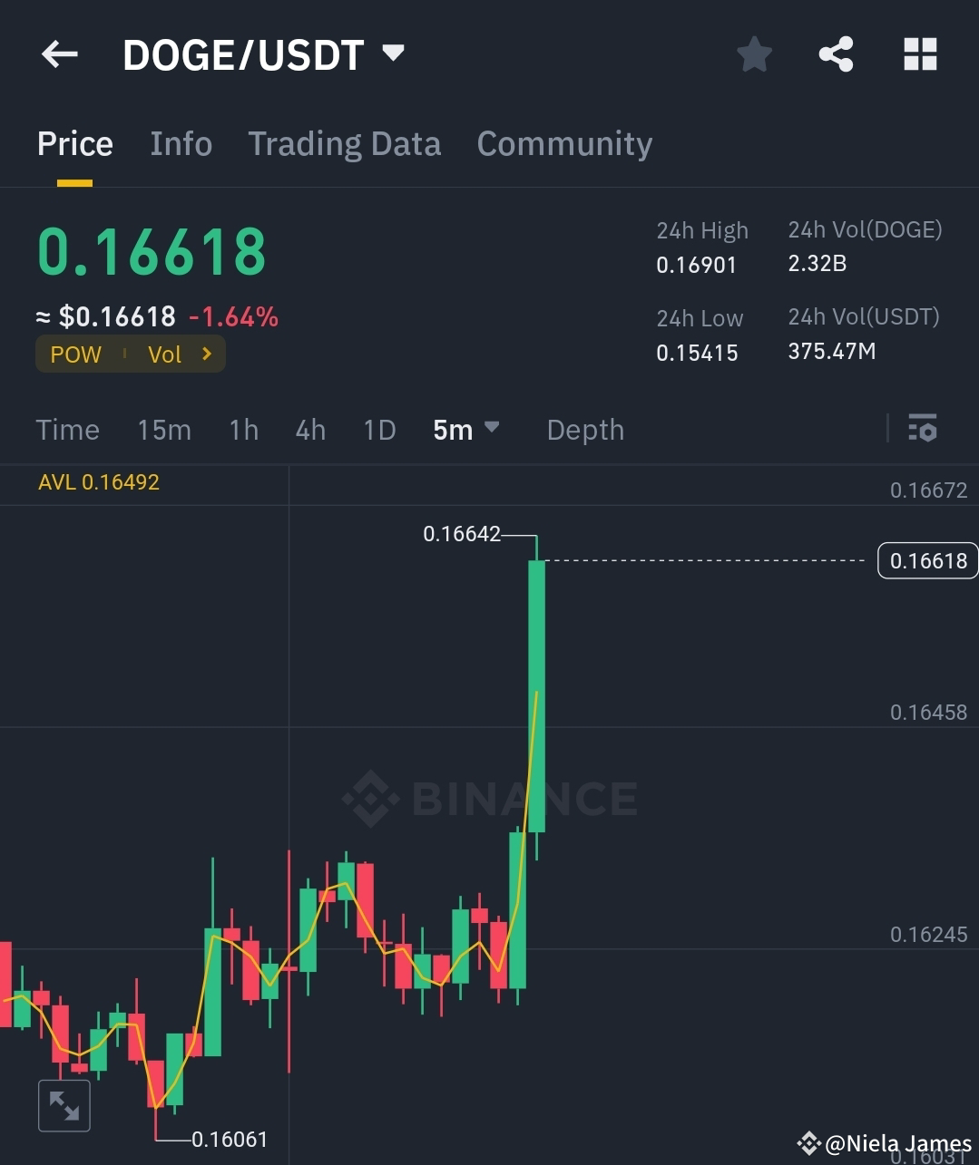 🚀 $DOGE /USDT SKYROCKETS WITH A MASSIVE SURGE – ALL EYES ON | Niela James on Binance Square