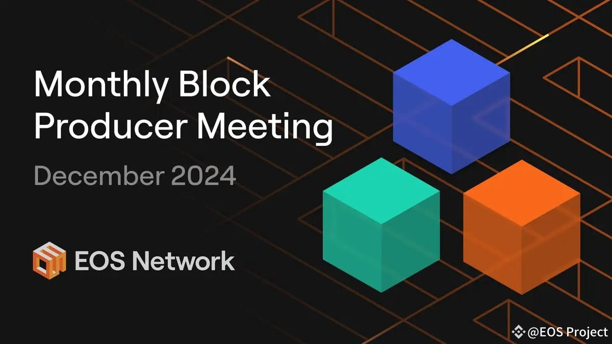 December EOS Block Producer Meeting Recap 🤝🙋‍♂️ The Decem | Vaulta on ...