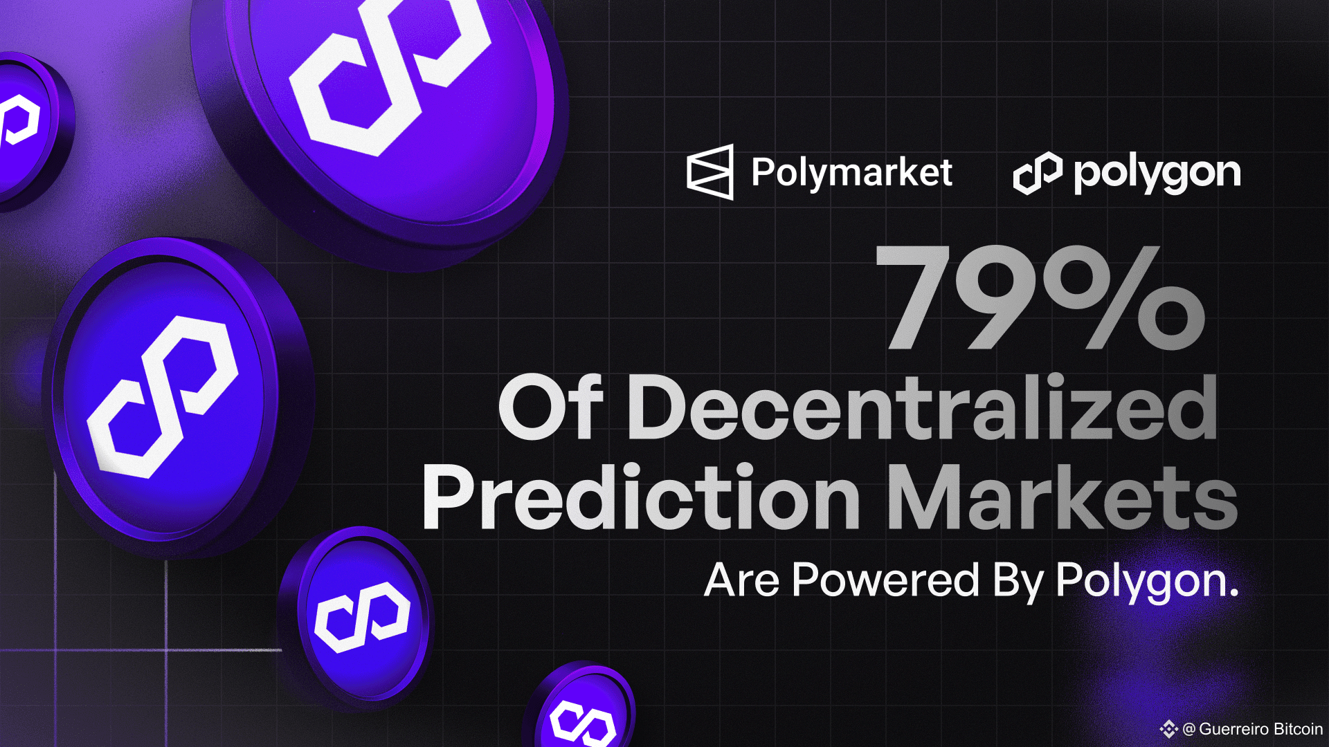 79% of decentralized prediction markets run on Polygon 📊 W | Cryptoman ...