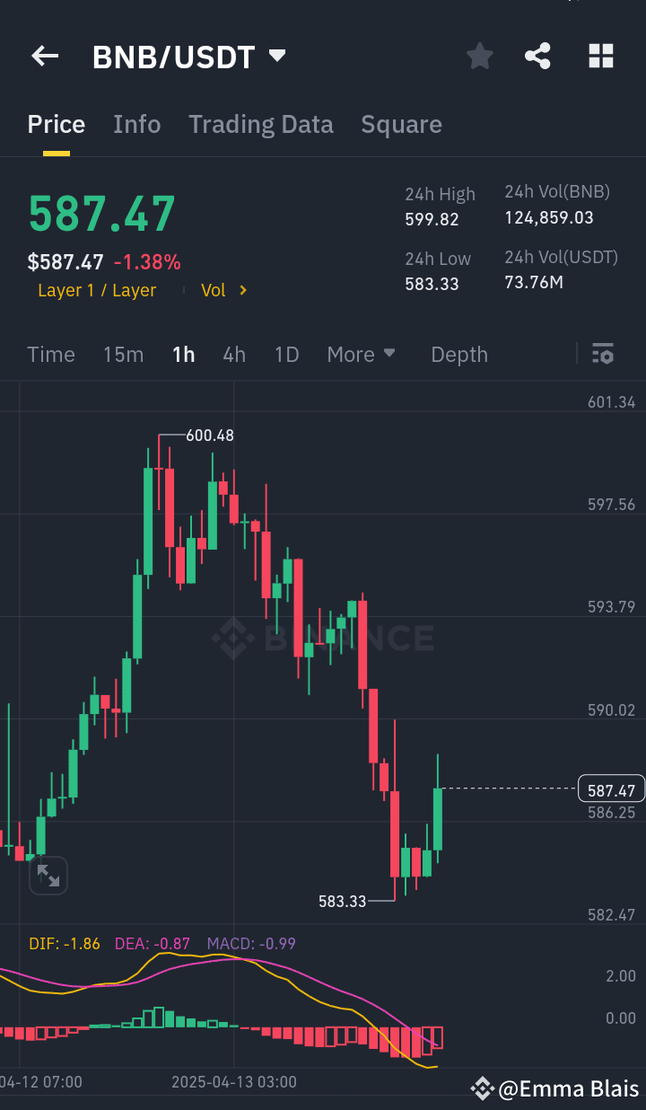 🚨 $BNB /USDT – Healthy Dip or Trend Reversal Incoming? ⚠️ | Emma Blais on Binance Square