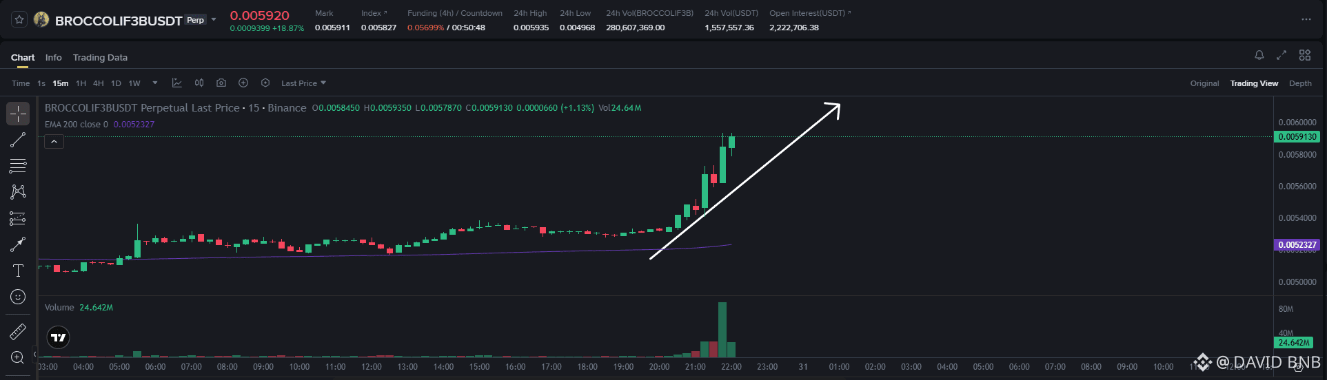 ⭐You surely remember $BROCCOLIF3B , the price has returned | DAVID BNB ...