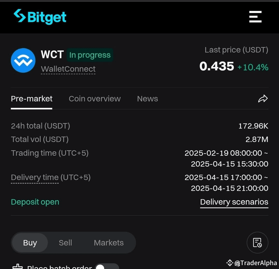 i think next big cook might be WalletConnect WCT because bin | TraderAlpha on Binance Square