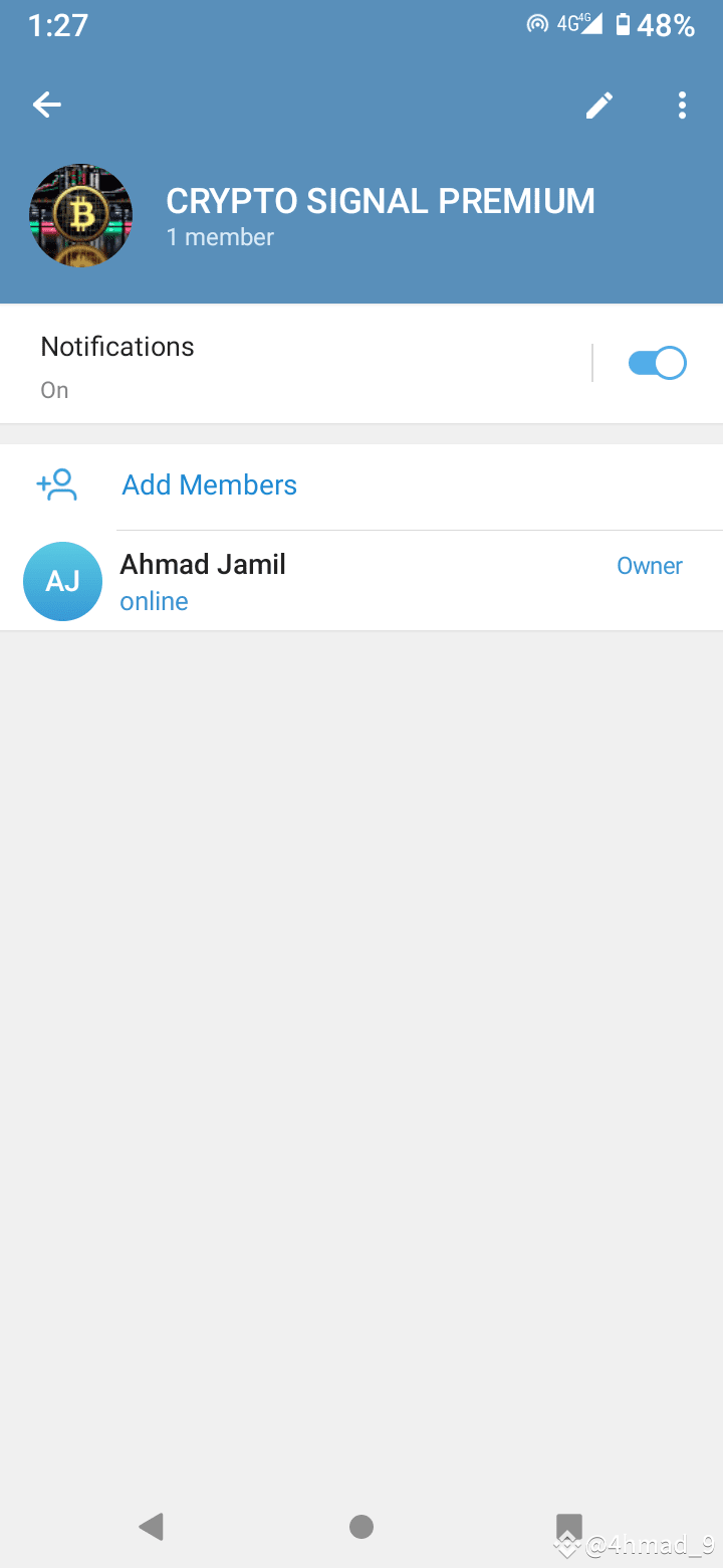 I have created a premium telegram group😐😐 for crypto signa | 4hmad_9 on Binance Square