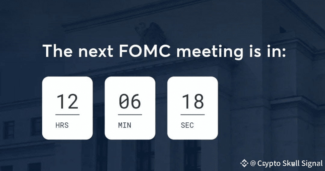 🚨 Volatility Alert Next FOMC meeting ⏳ Countdown 👀 | Crypto Skull Signal on Binance Square