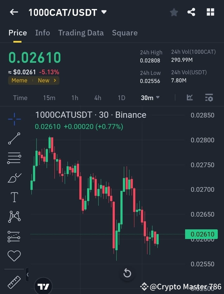 📊 $1000CAT /USDT: Price Analysis & Trade Setup 🐾📈 The $1 | Crypto Master 786 on Binance Square