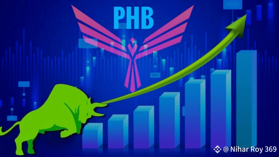 $PHB Configuración Alcista 🚀 🔹Ruptura de Triángulo Descen | Nihar Roy 369 en Binance Square