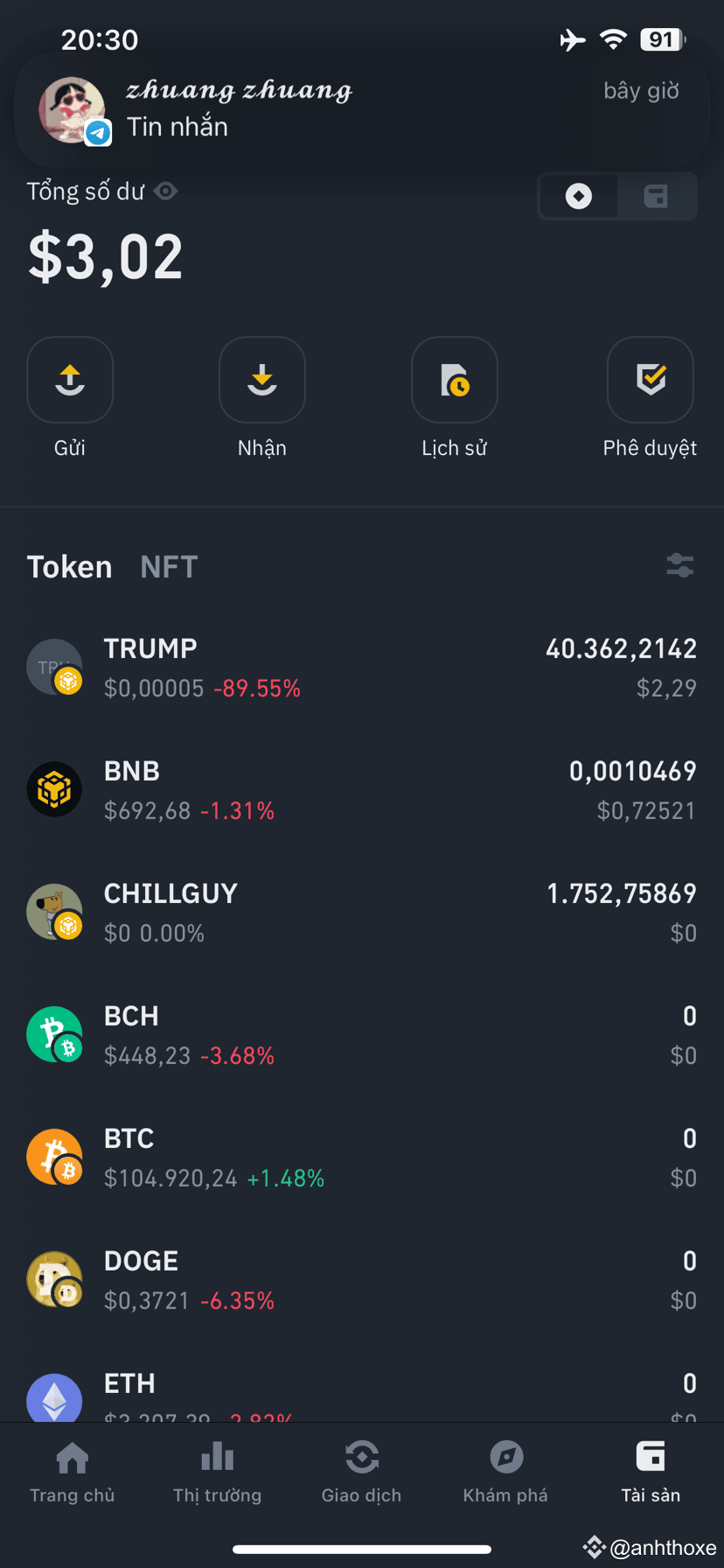 I want to exchange coins in the web 3 wallet but it keeps sh | anhthoxe on Binance Square