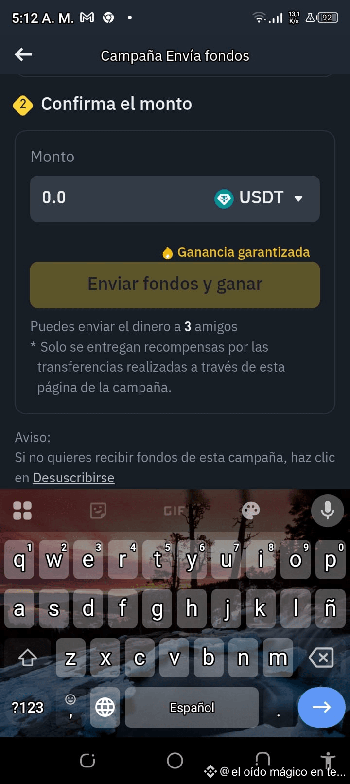 NOW I have four spots, I have not yet defined the amount. if | el oído ...