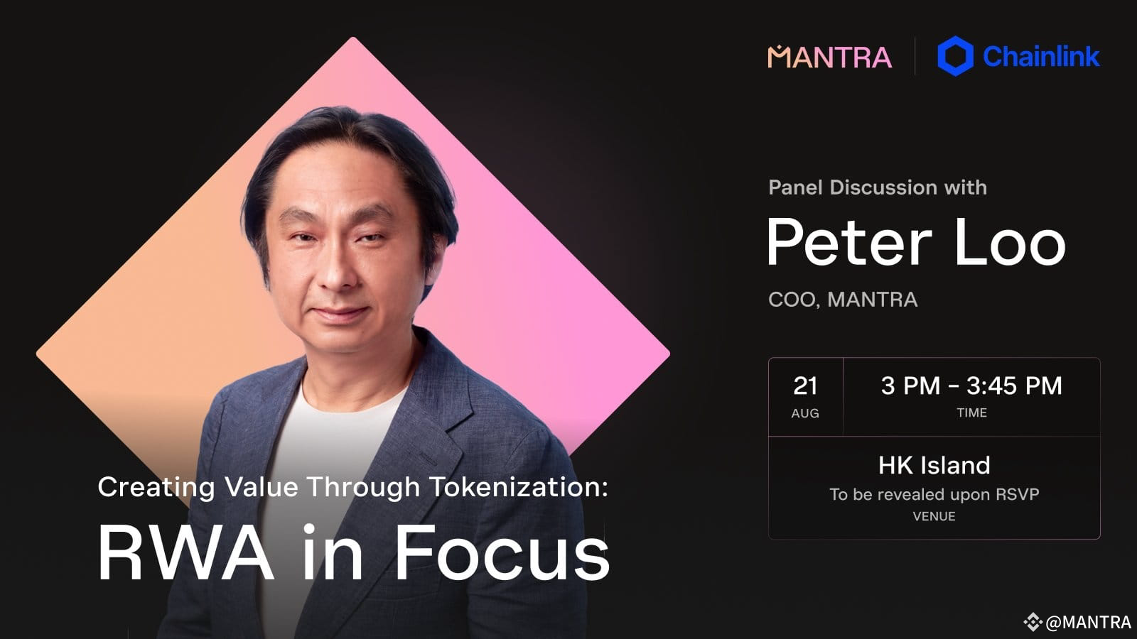 🎙️#MANTRA COO Peter Loo will speak on a panel during the @H | MANTRA on ...