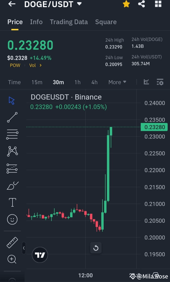 $DOGE /USDT Bullish Momentum In Action: 💯 🚀 Don't Miss O | Mila Rose on Binance Square