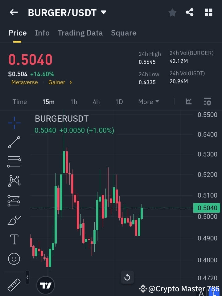 🚀 $BURGER /USDT Ready for a Major Move? 🔥 Current Price: | Crypto Master 786 on Binance Square