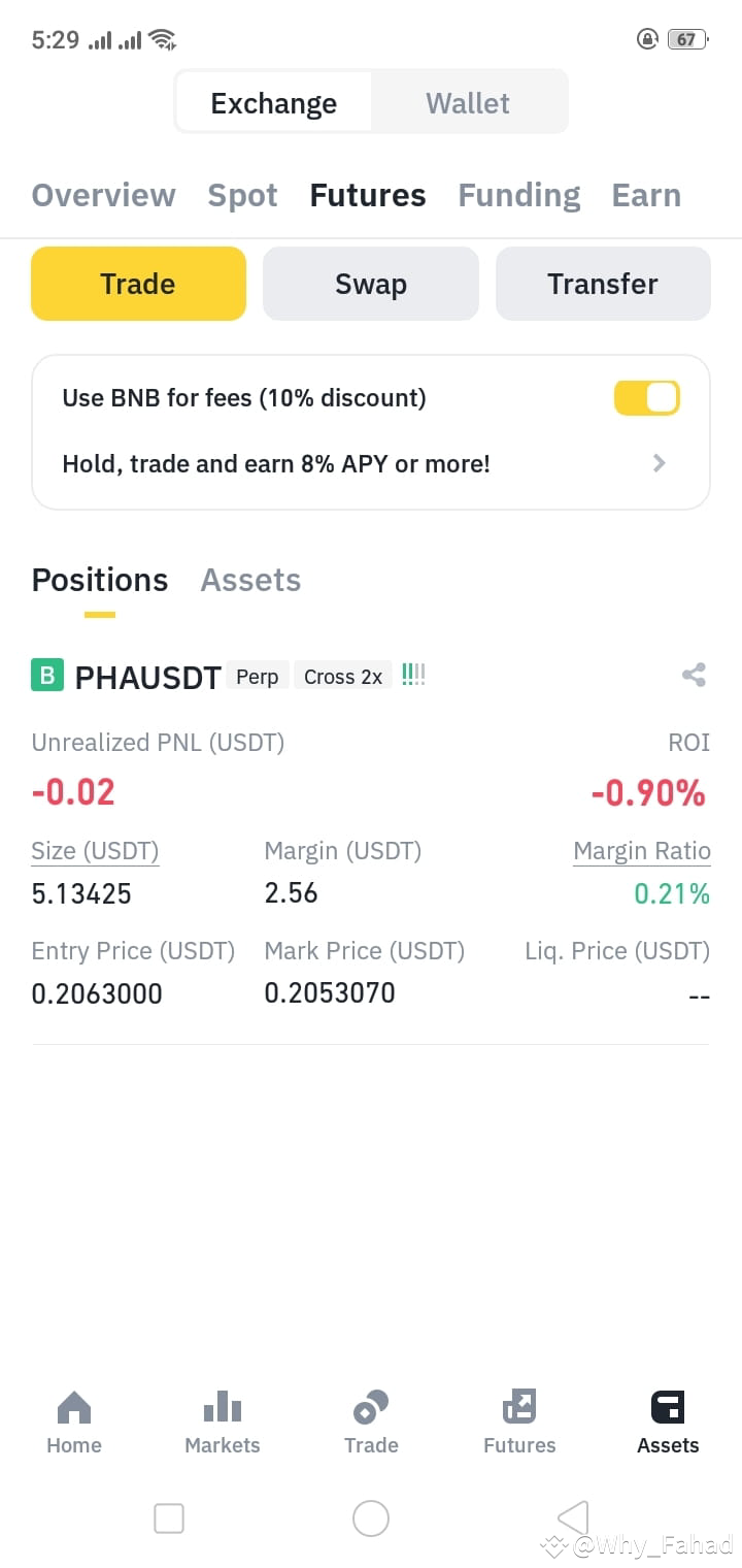 I started my first future trading.🥰🥰 | Why_Fahad on Binance Square