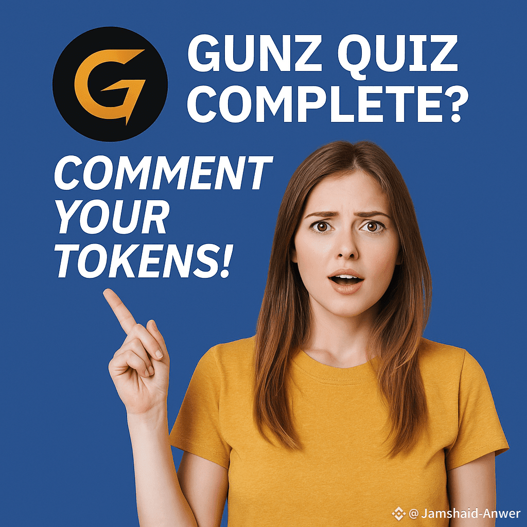 🎯 Who has completed the GUNZ quiz? 💸🔥 In the Learn & Earn | Jamshaid ...