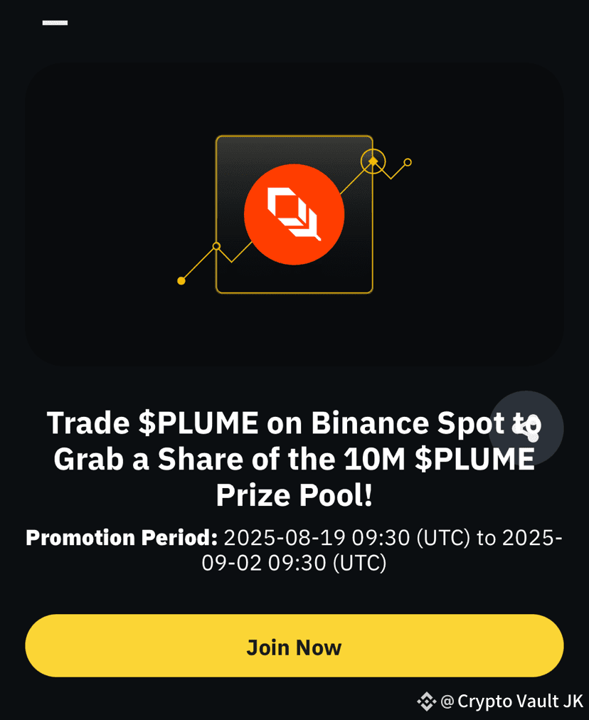 Join to Binance campaign PLUME 380,000 Tokens claim to rewar | Crypto ...