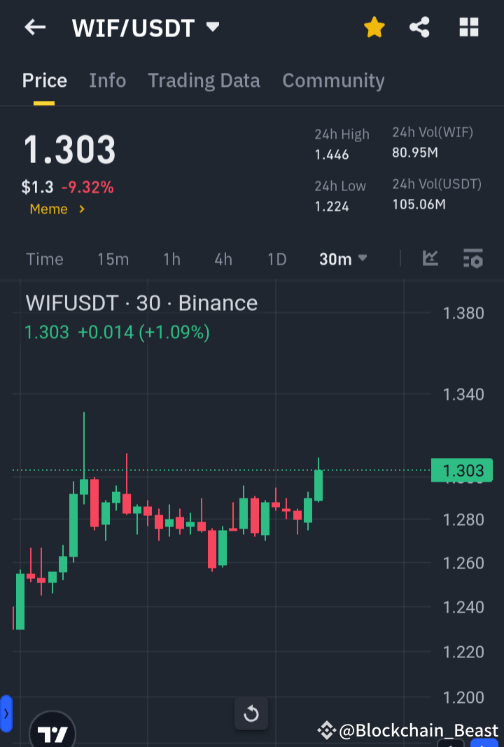 $WIF /USDT Bull Run Alert!🔥💯 Bullish Zone Start ⚠️Enter No | Blockchain_Beast on Binance Square