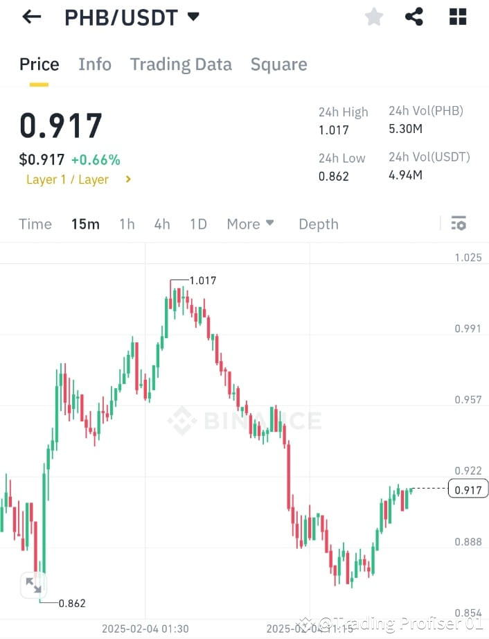 $PHB /USDT Market Analysis 📊 Current Price: $0.917 (+0.6 | Trading Profiser 01 on Binance Square
