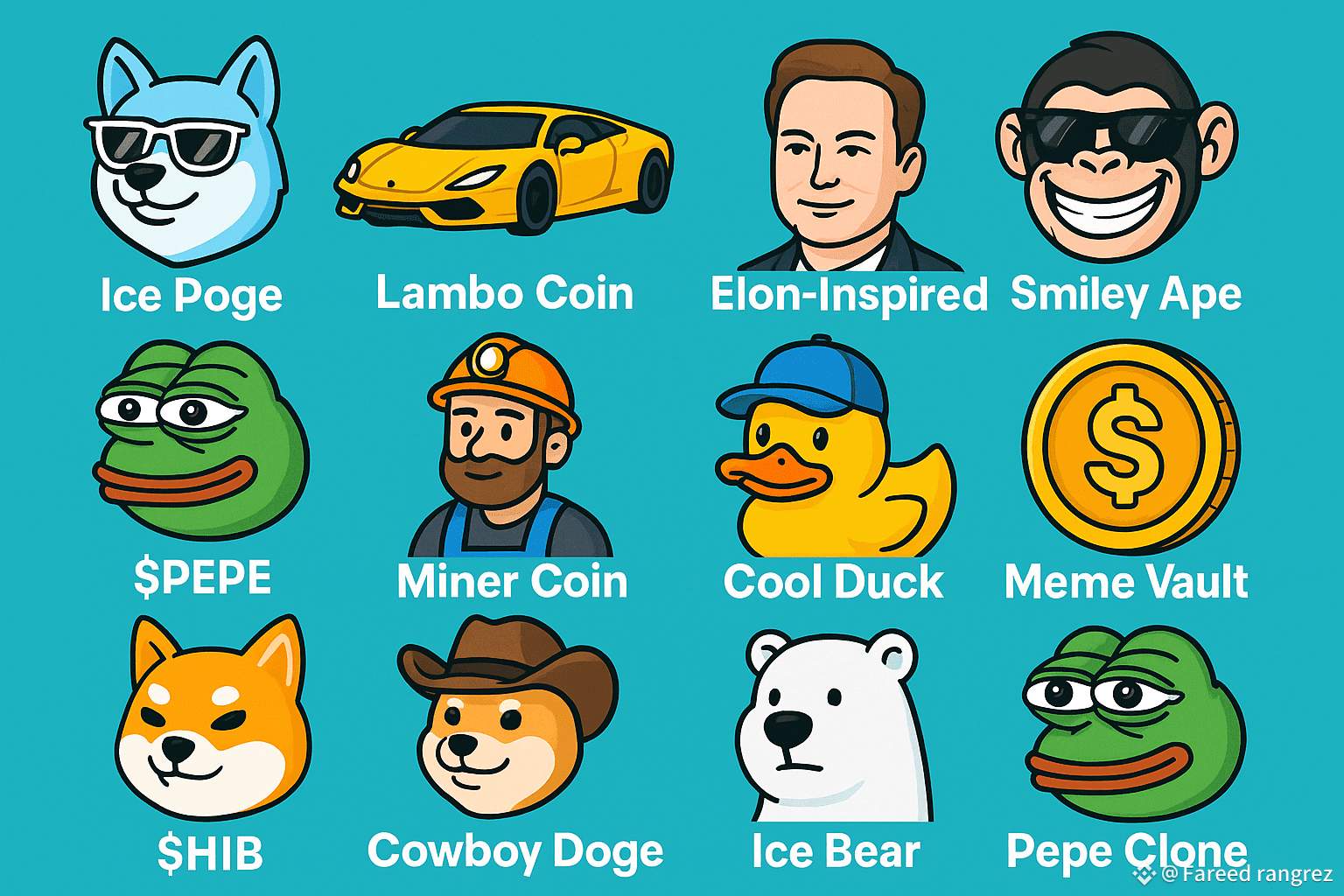 🔥 TOP 10 MEME COINS SET TO EXPLODE IN 2025 💣💰 $10 ️ $10M | Fareed ...