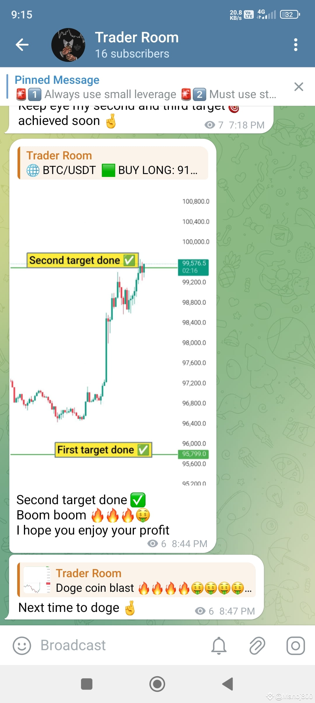 #bitcoin #doge bitcoin 10% profit done without leverage i | Manoj800 on Binance Square