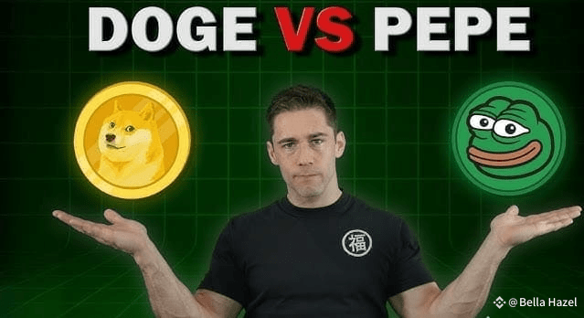 Dogecoin ($DOGE ) vs. Pepe Coin ($PEPE ) 👀 Origins: 🐕 | Bella Hazel on ...