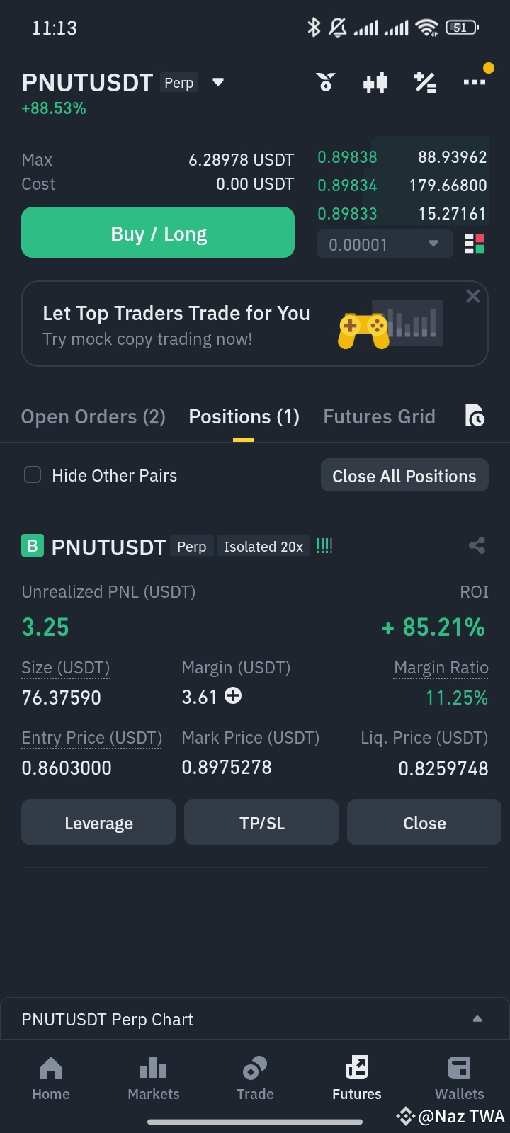 #PNUTUSDT $PNUT pump or dump.? short trade low price 😁🤑 | Naz TWA on ...